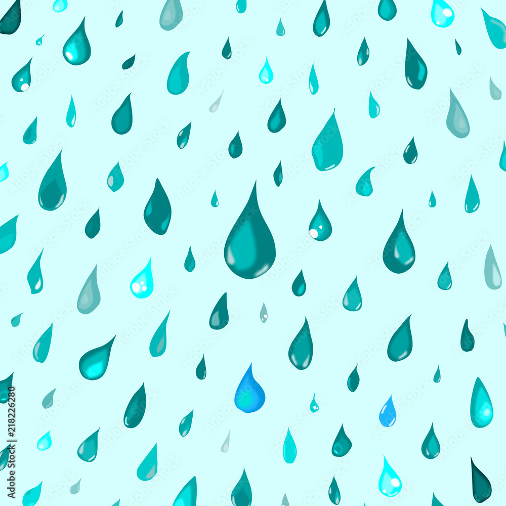 Falling Rain Background Animated