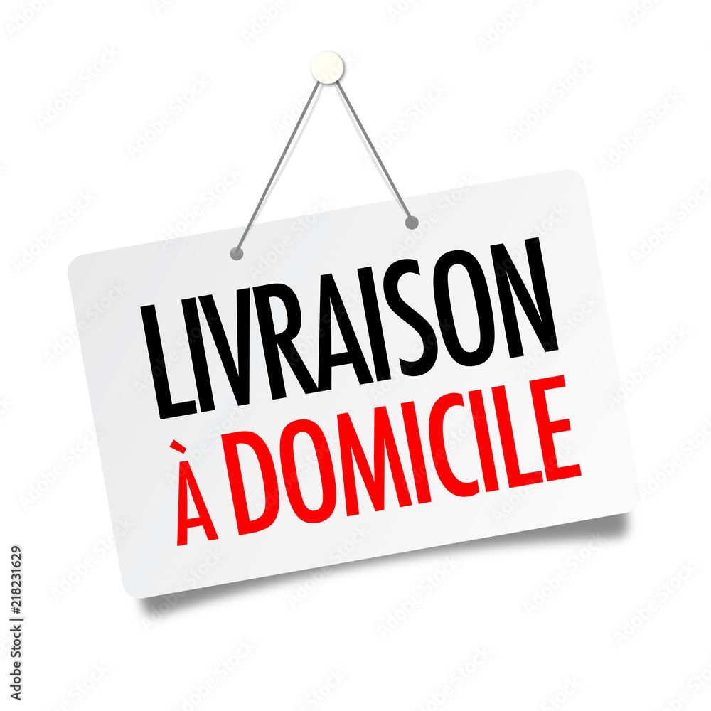 Livraison à domicile Stock-Vektorgrafik | Adobe Stock