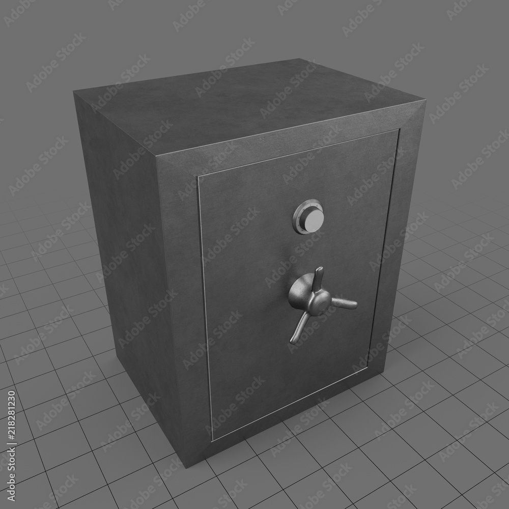 Closed safe Stock 3D asset | Adobe Stock