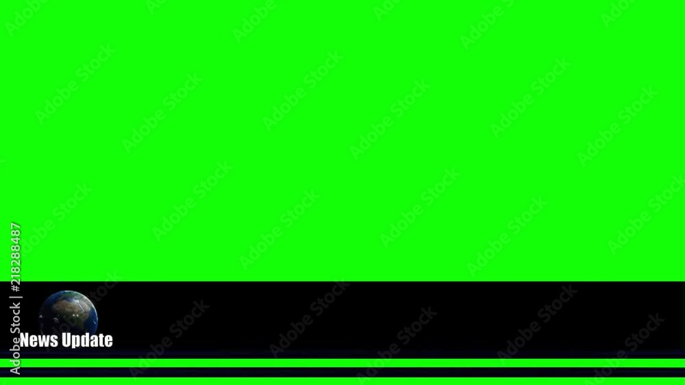 News Update Animated Lower Third Overlay - 4k Chroma Key Green Screen ...
