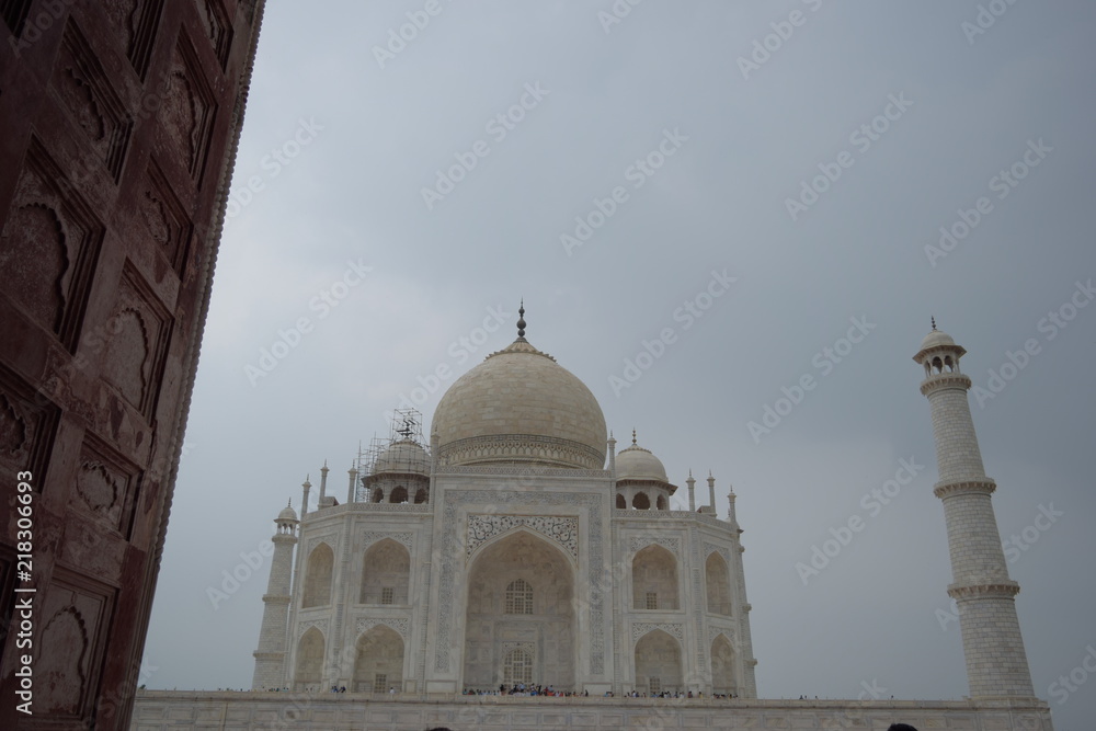taj mahal agra india white marble heritage wonder Stock Photo | Adobe Stock