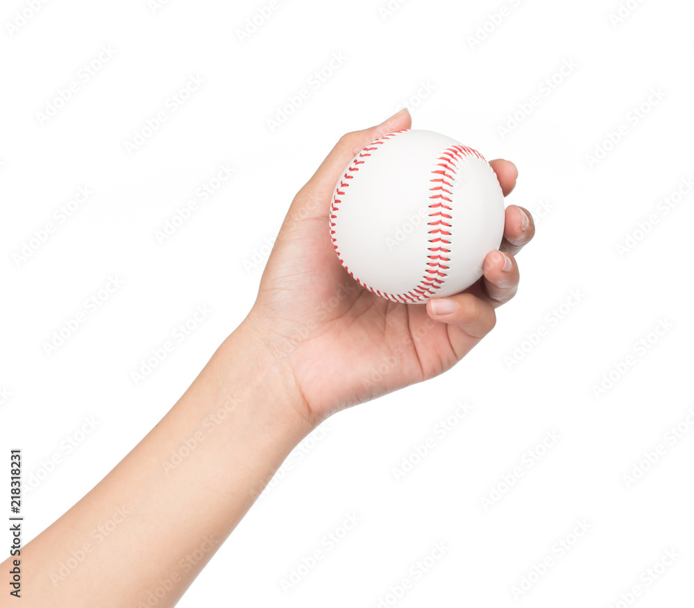 Hand Holding Baseball