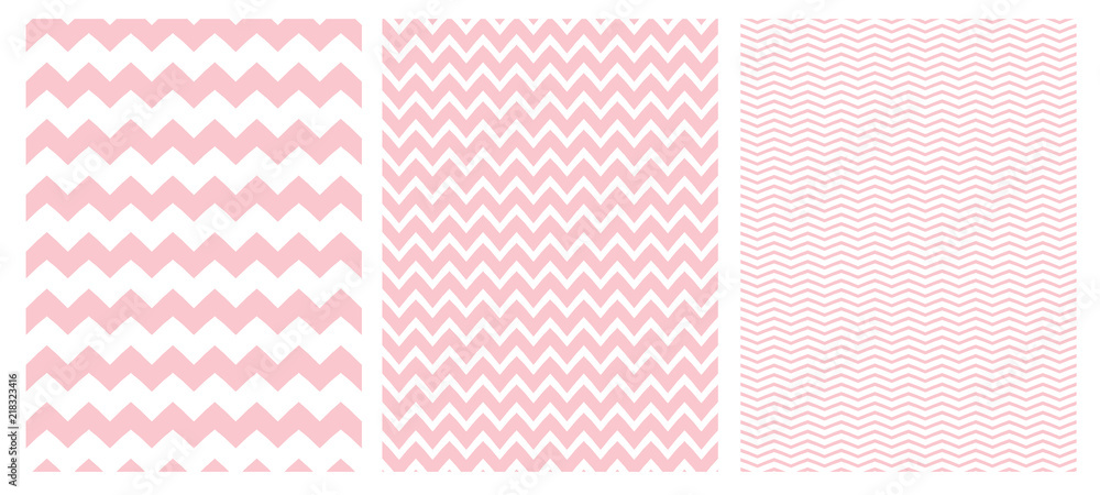 Chevron Vector Pattern Set. 3 Various Size of Chevron. White Background ...