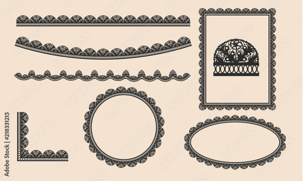 Lace Border Drawing
