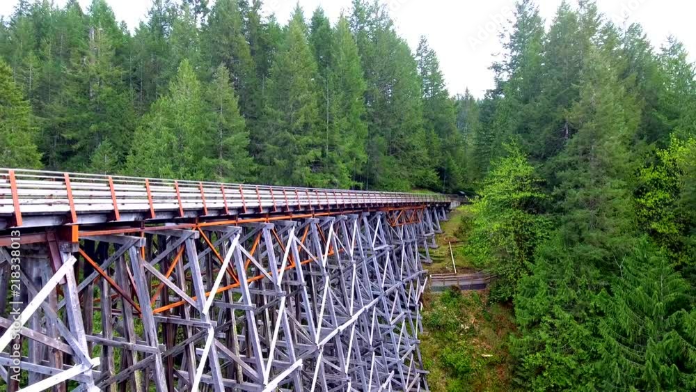 Victoria BC Canada | Kinsol Trestle Bridge on the Koksilah River Stock ...