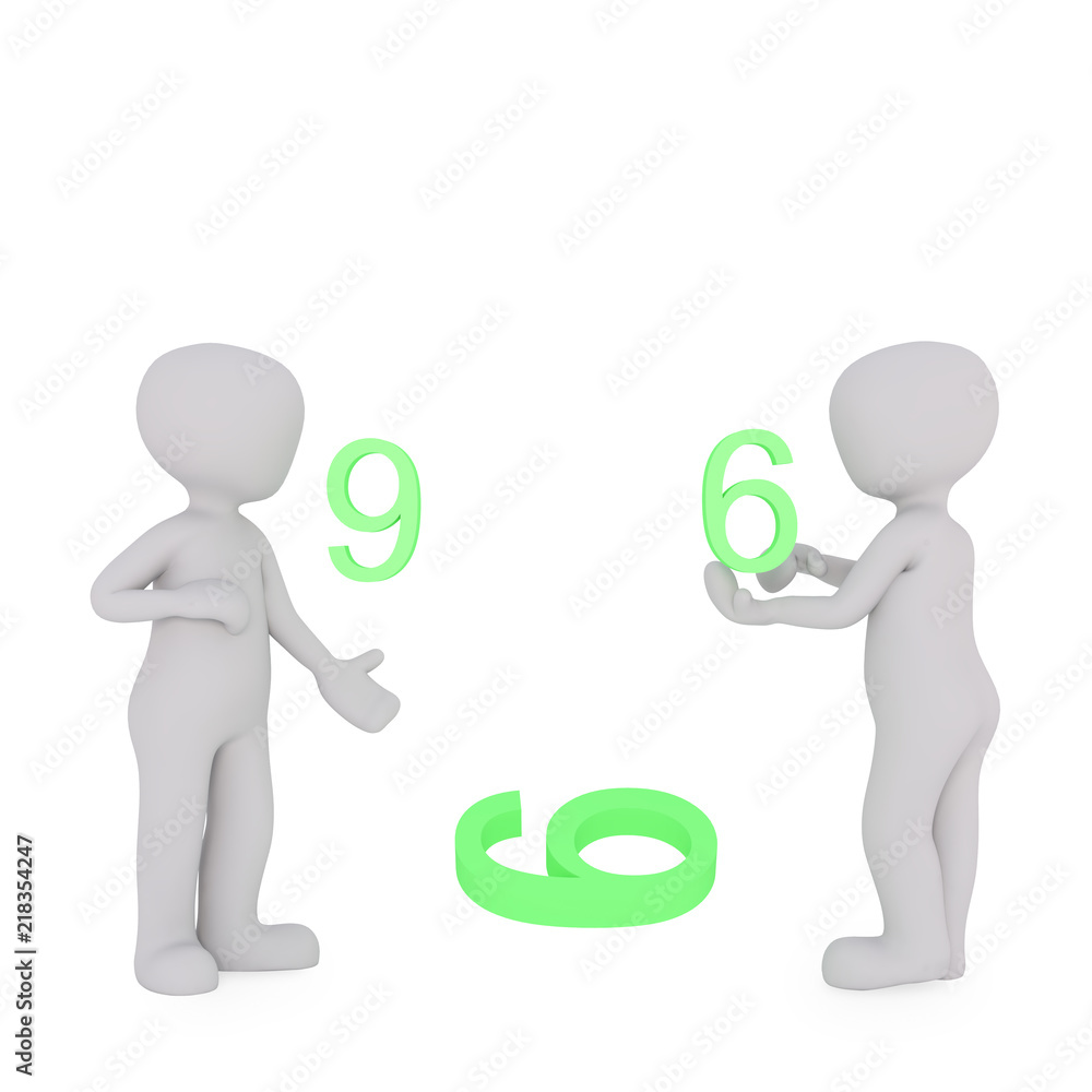number 6 or number 9 ? Stock Illustration | Adobe Stock