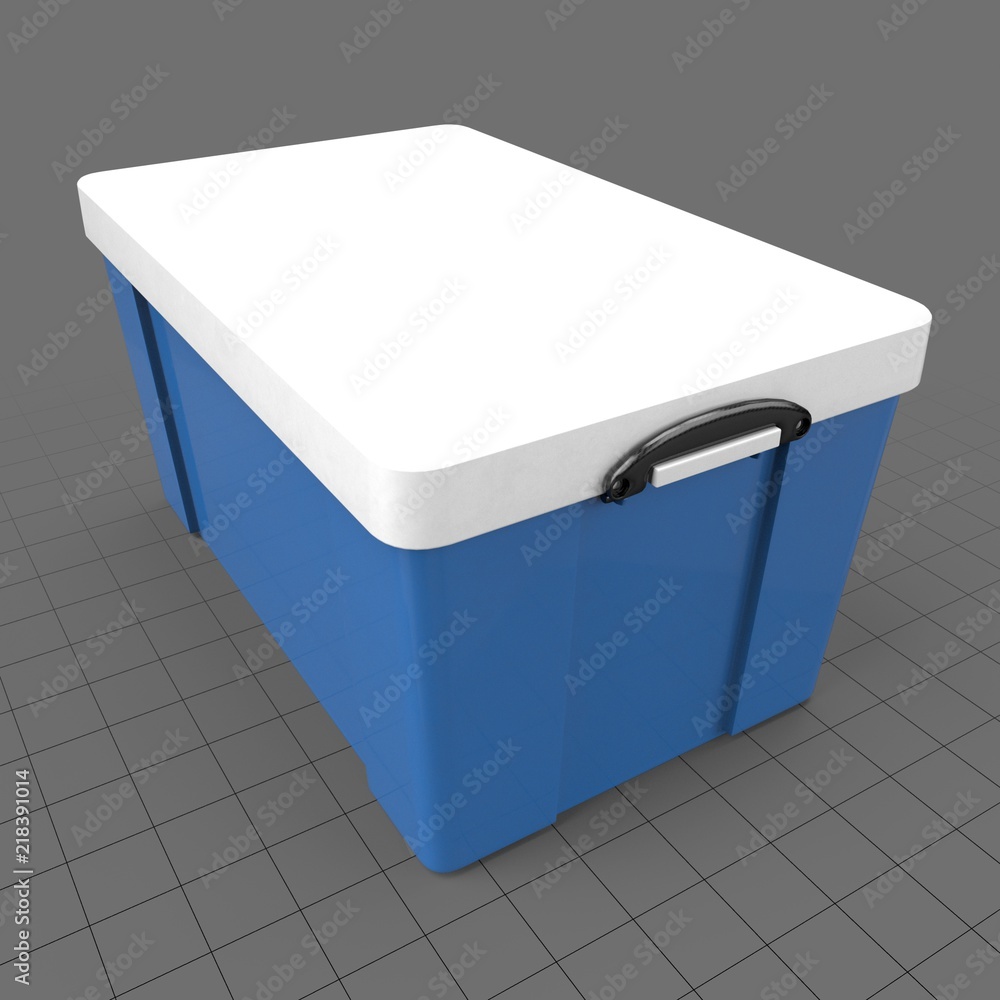 Large plastic storage box Stock 3D asset | Adobe Stock