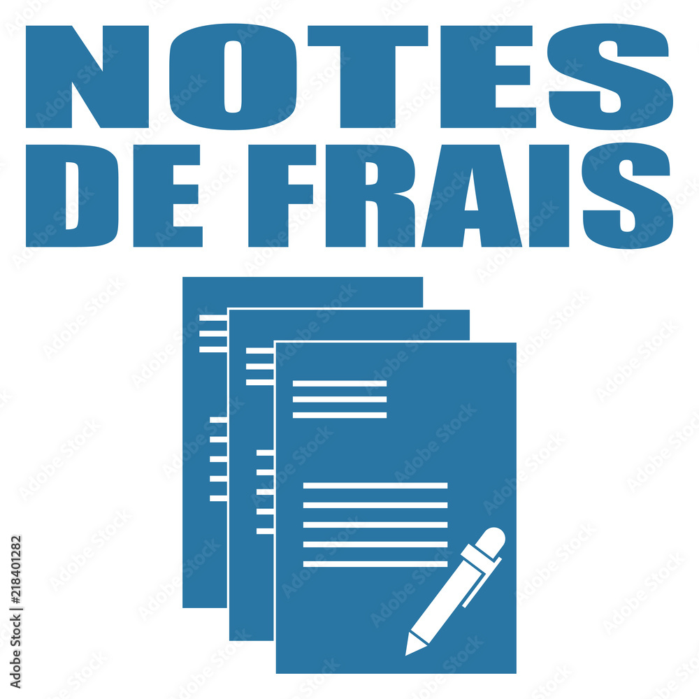 Logo notes de frais. Stock Vector | Adobe Stock