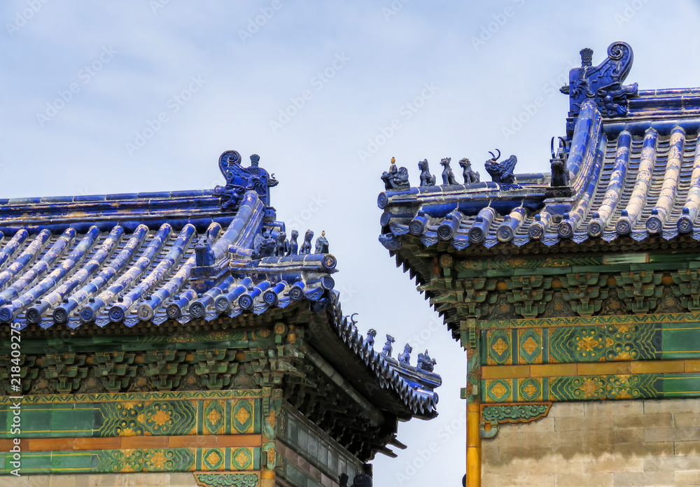 Imperial Vault of Heaven Echo Wall at the Temple of Heaven, Beijing ...