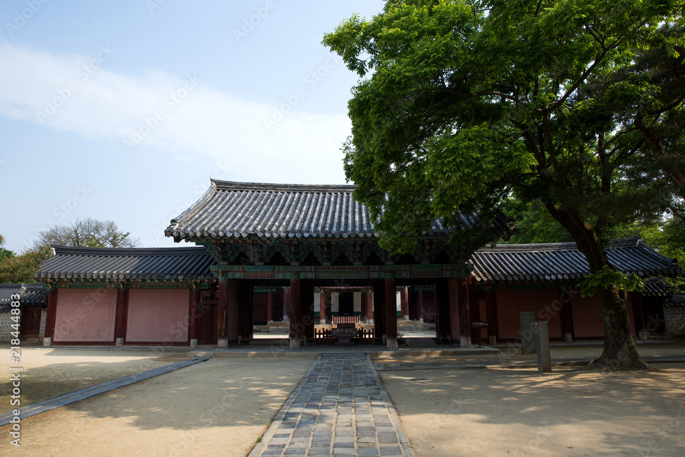 Gyeonggijeon Hall is a famous tourist spot in Jeonju Hanok Village ...
