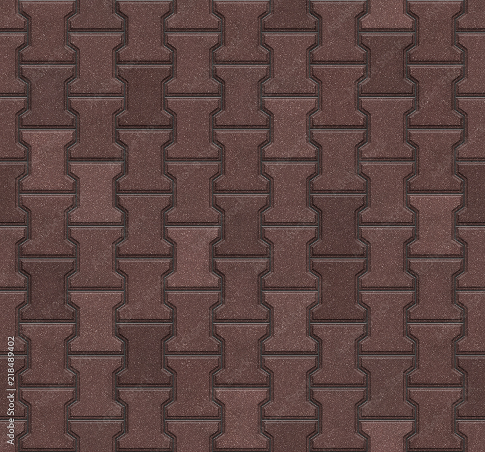 Dumble interlocking paver block, seamless texture map Stock ...
