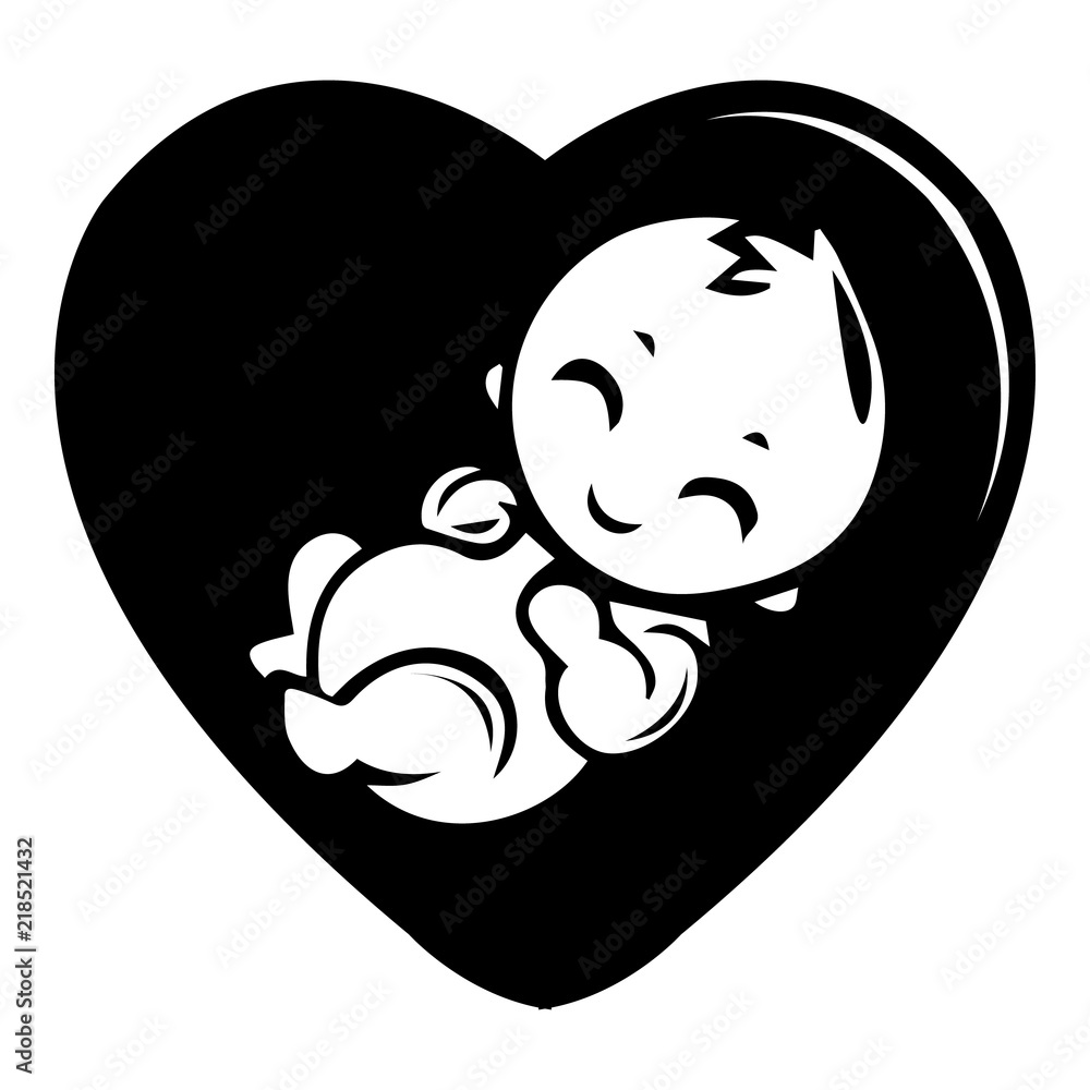 Baby icon. Simple illustration of baby vector icon for web Stock Vector ...