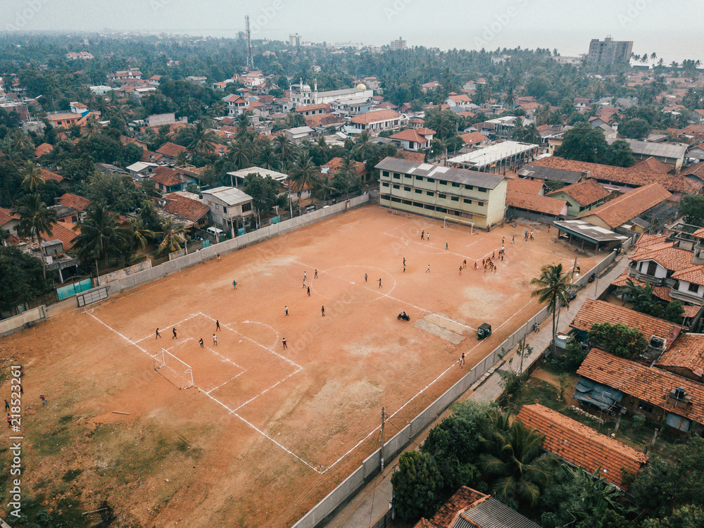 football field in a third world country Stock Photo | Adobe Stock