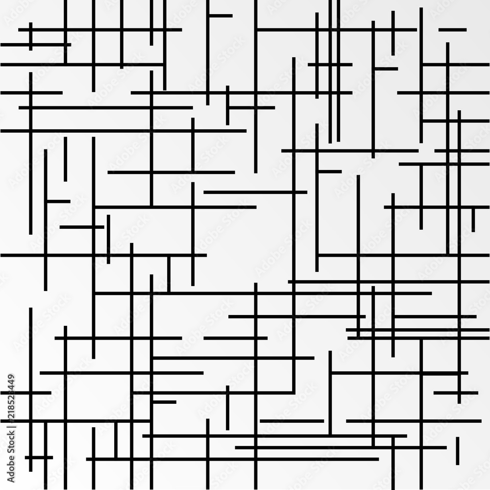 Vector modern abstract pattern with crossed lines on white background ...