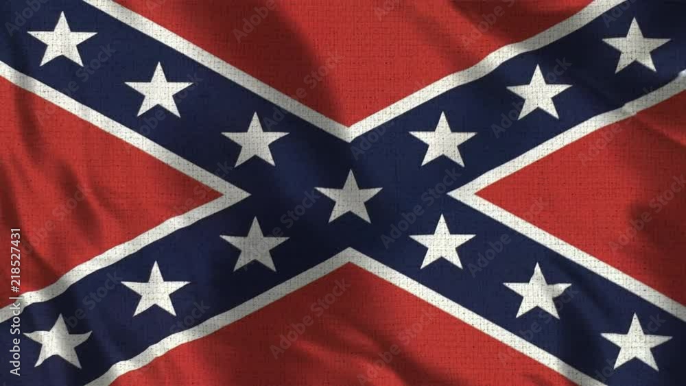 Confedere Flag - Realistic 4K - 60 fps flag waving in the wind ...