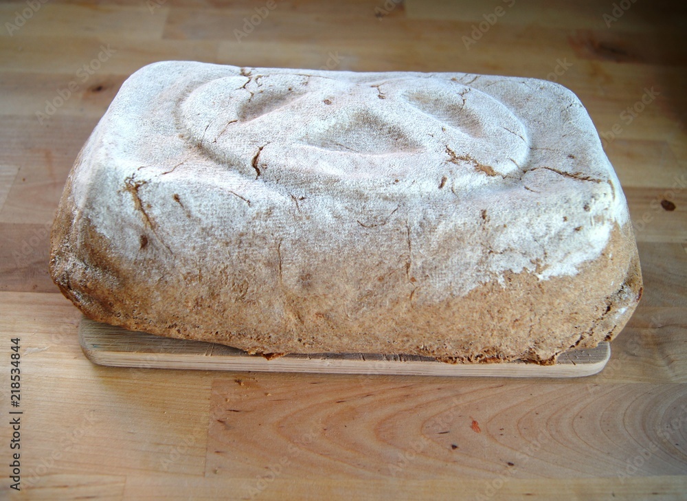 Brot, selbst gebacken,brot, essen, low carb, weizen, isoliert, weiß ...