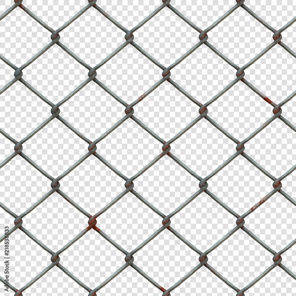 Seamless wire mesh isolated on transparante background Stock Vector ...