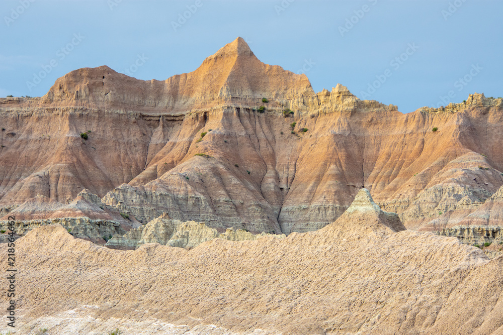 The rugged beauty of the geologic formations in the Badlands National ...