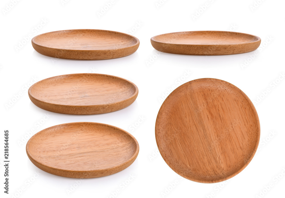 wood plate on white background Stock Illustration | Adobe Stock