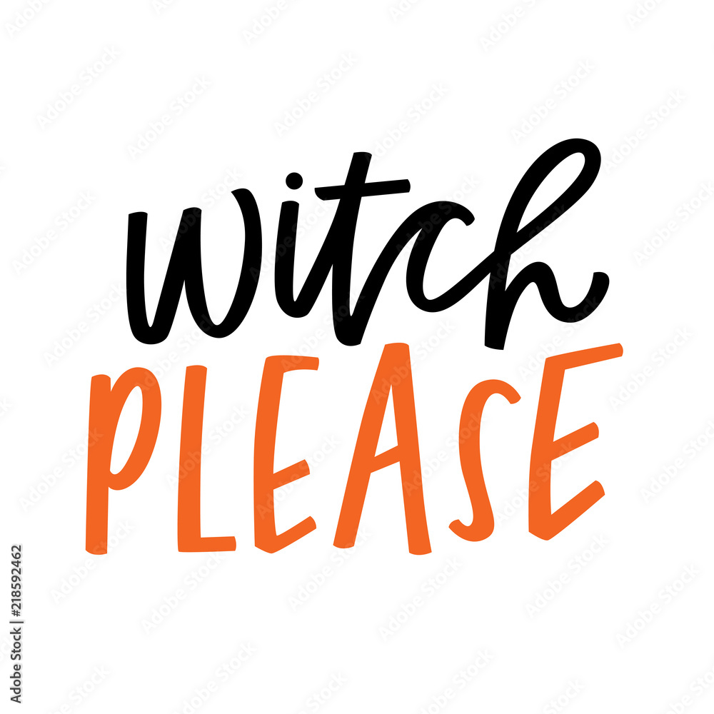 Witch Please Stock Vector | Adobe Stock