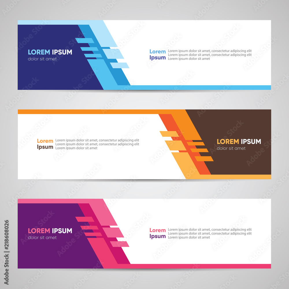 Modern Banner Design. Banner Backdrop Background Header Footer Web ...