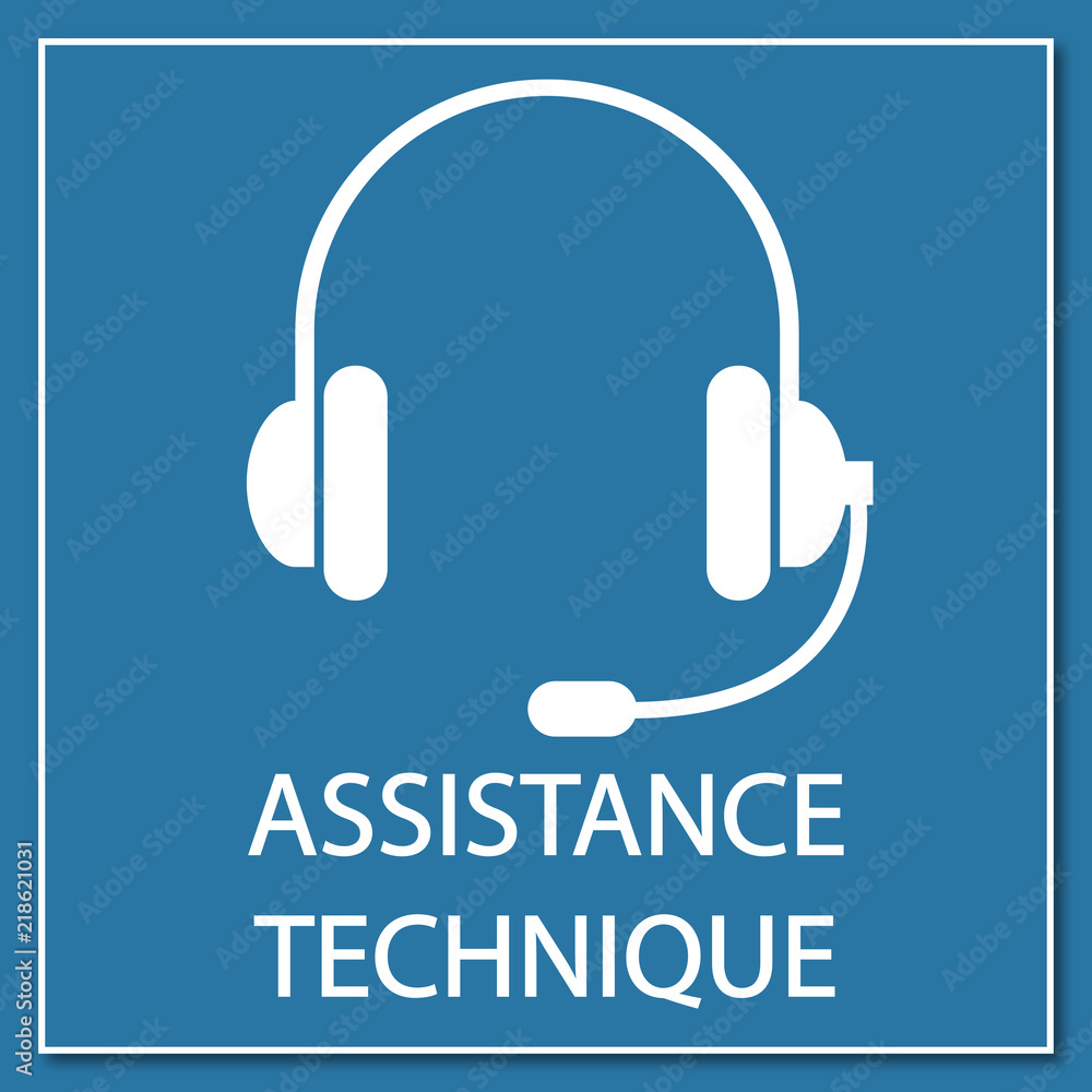 Logo assistance technique. Stock Vector | Adobe Stock