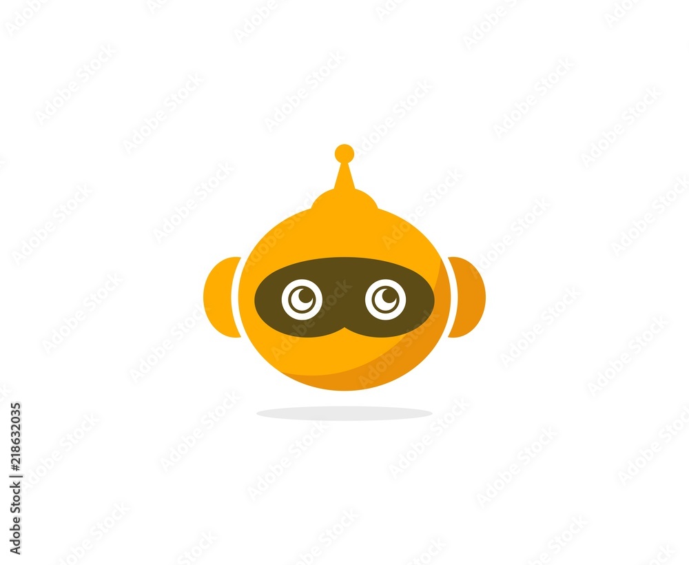 Robot logo Stock Vector | Adobe Stock