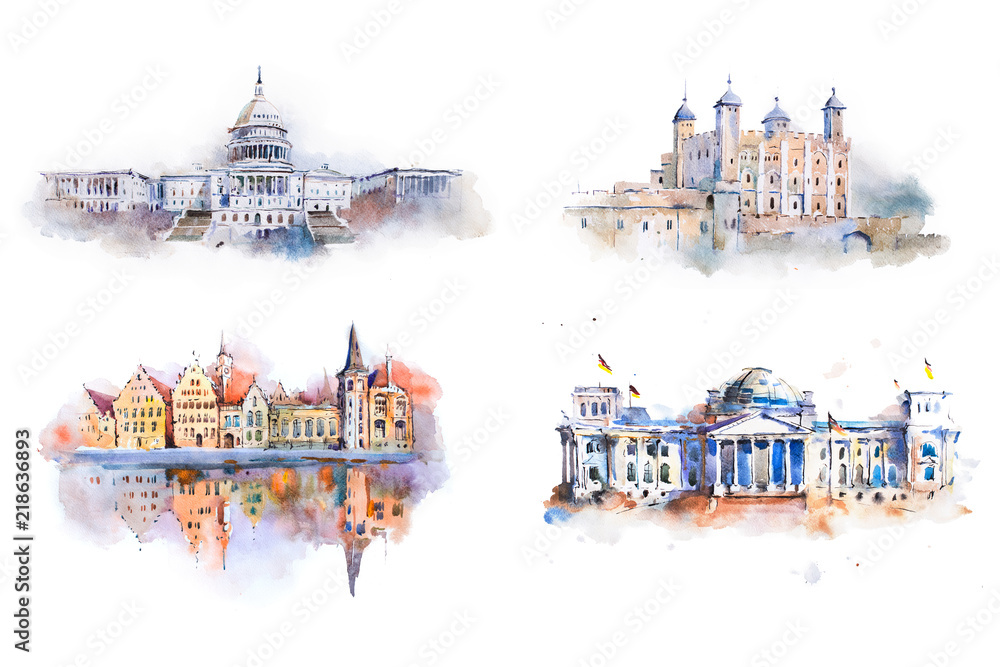 Architectural Drawings Of Famous Buildings