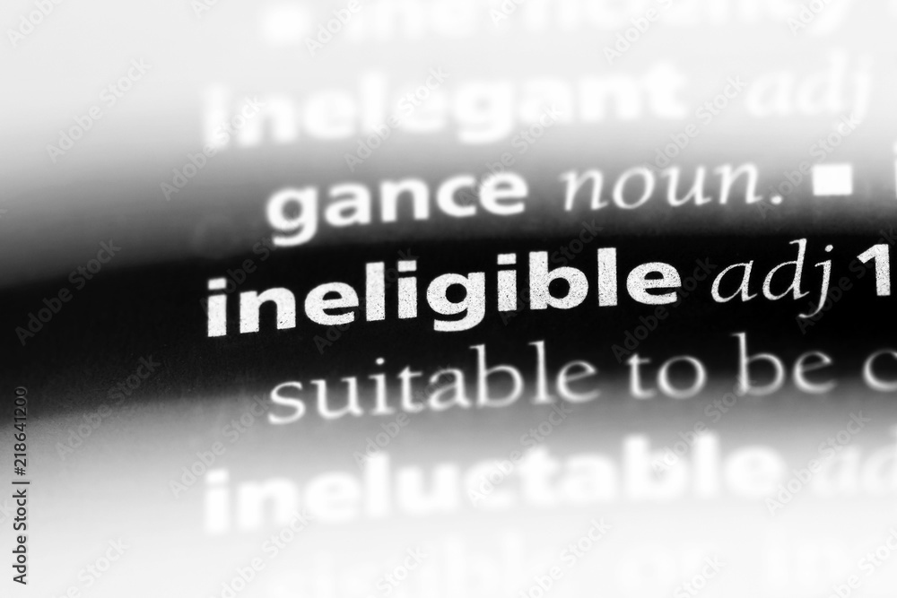 ineligible Stock Photo | Adobe Stock