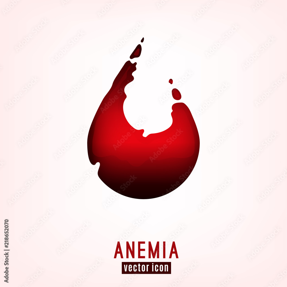 Anemia Icon Image Stock Vector | Adobe Stock