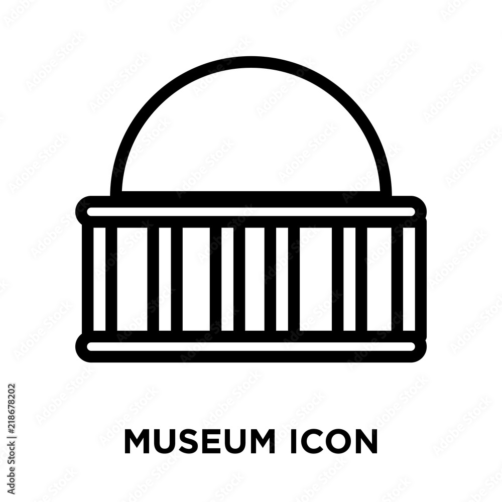 museum icons isolated on white background. Modern and editable museum ...