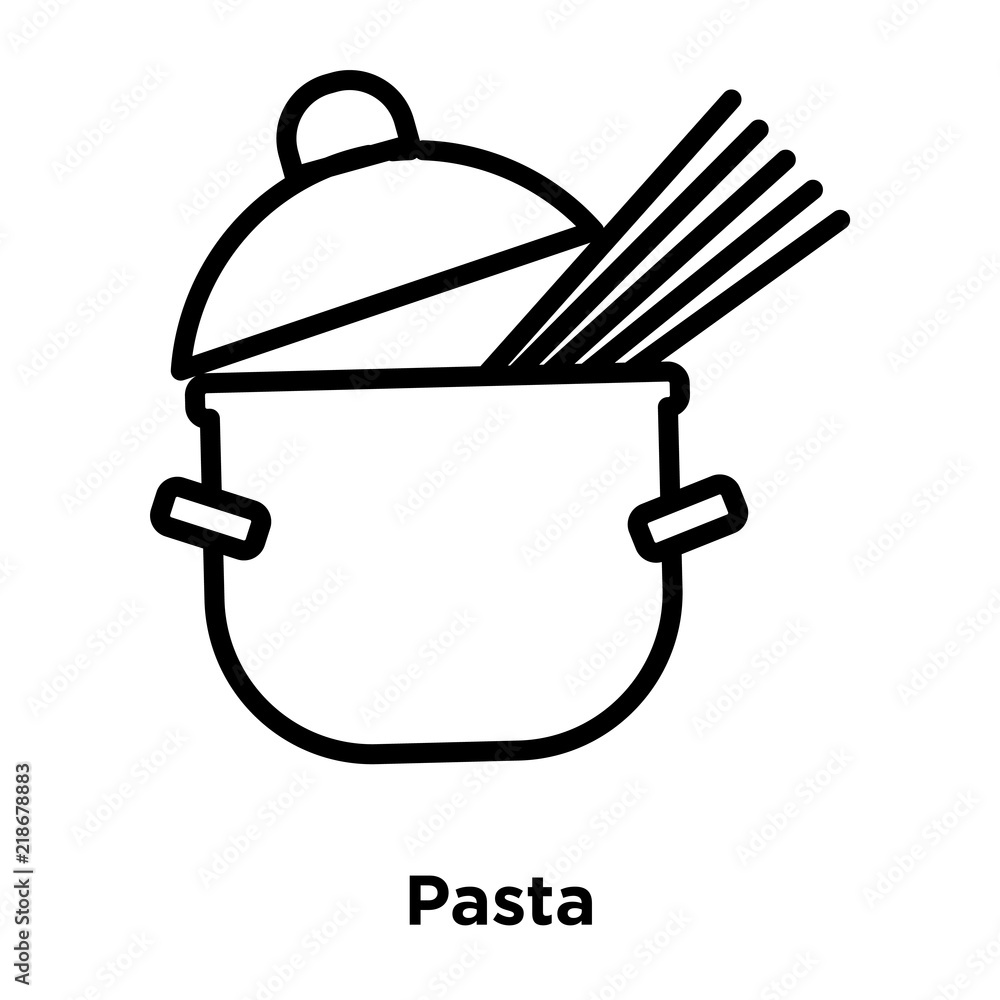 pasta icon isolated on white background. Modern and editable pasta icon ...