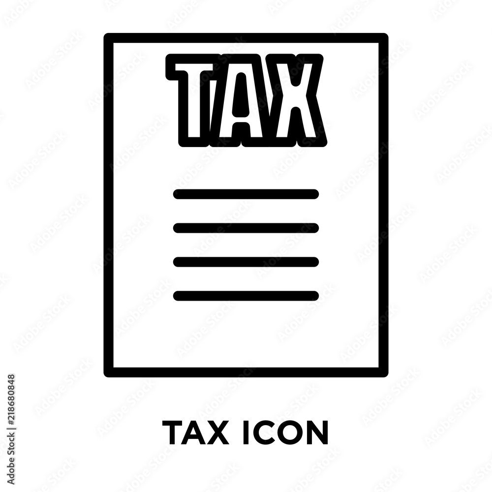 tax icons isolated on white background. Modern and editable tax icon ...