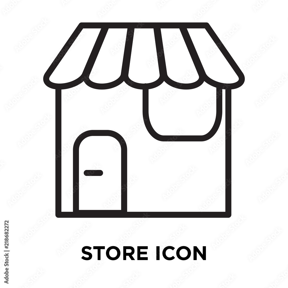 store icon on white background. Modern icons vector illustration ...