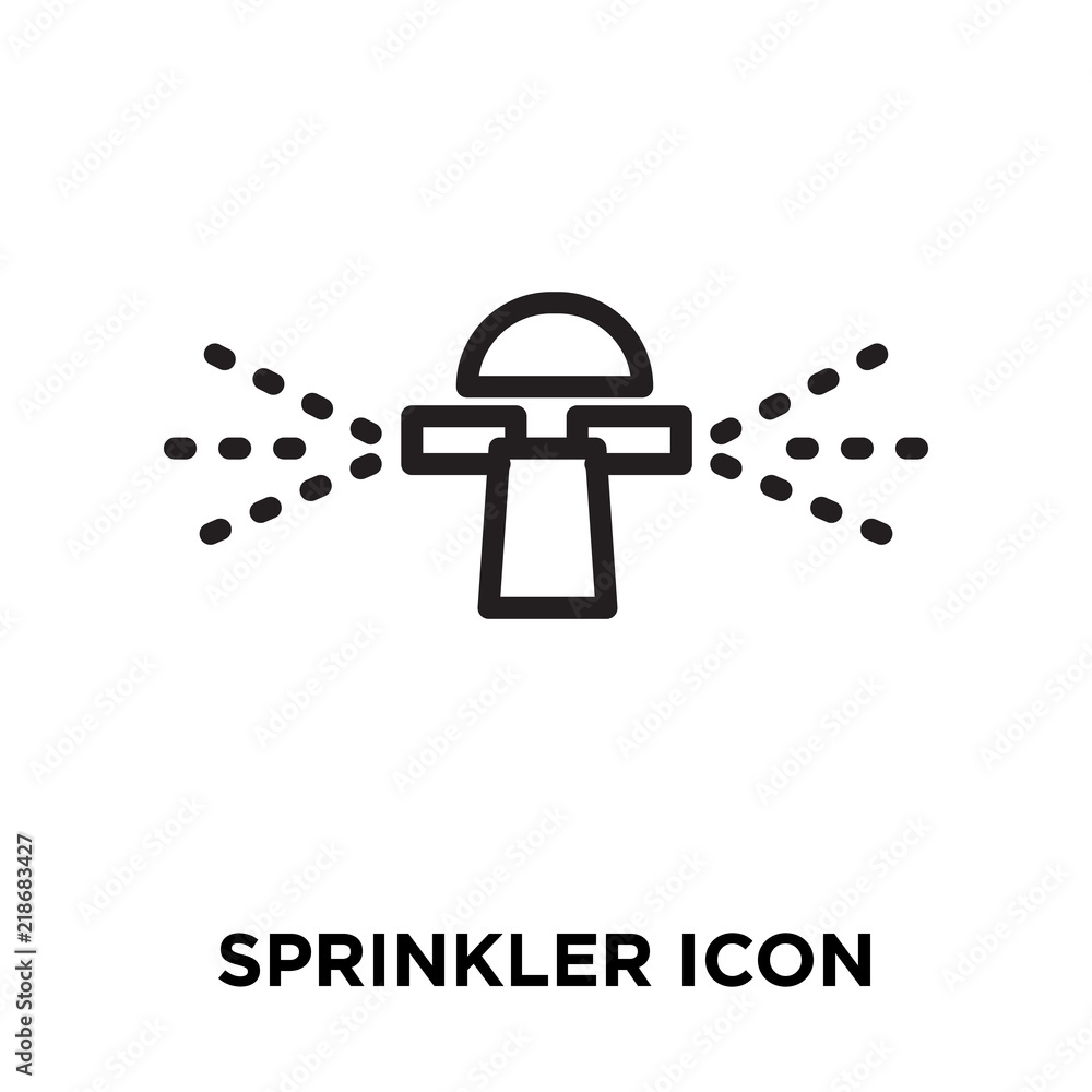 sprinkler icon on white background. Modern icons vector illustration ...