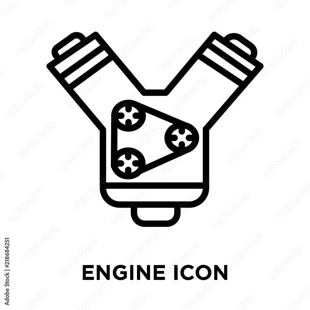 engine icon on white background. Modern icons vector illustration ...
