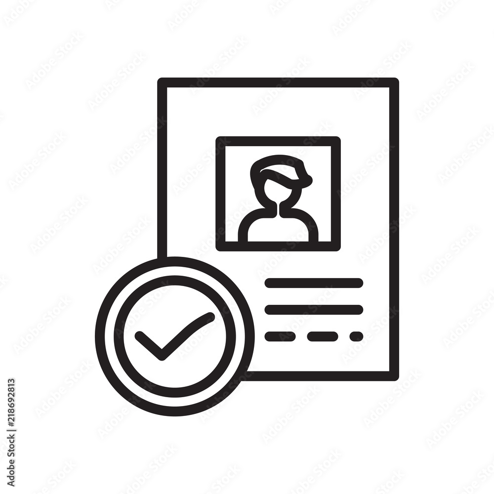 Photo & Art Print Approved icon vector isolated on white background ...