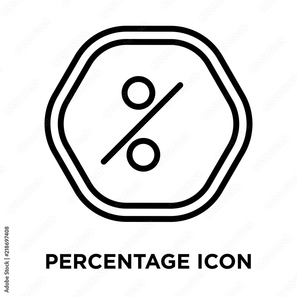 percentage icons isolated on white background. Modern and editable ...