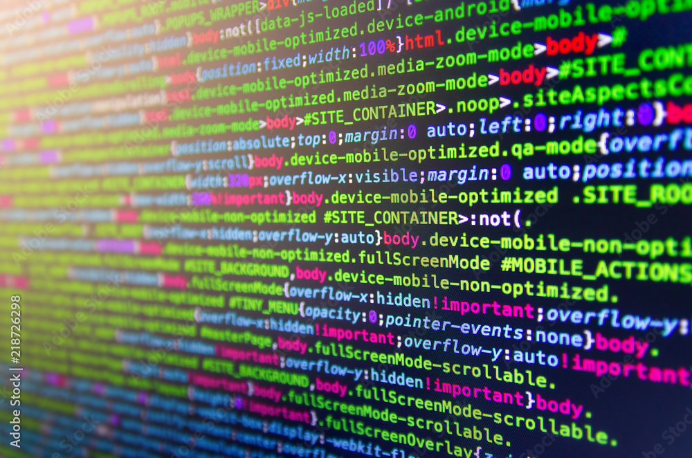 Desktop source code and Wallpaper by Computer language with coding and programming. #218726298 ...