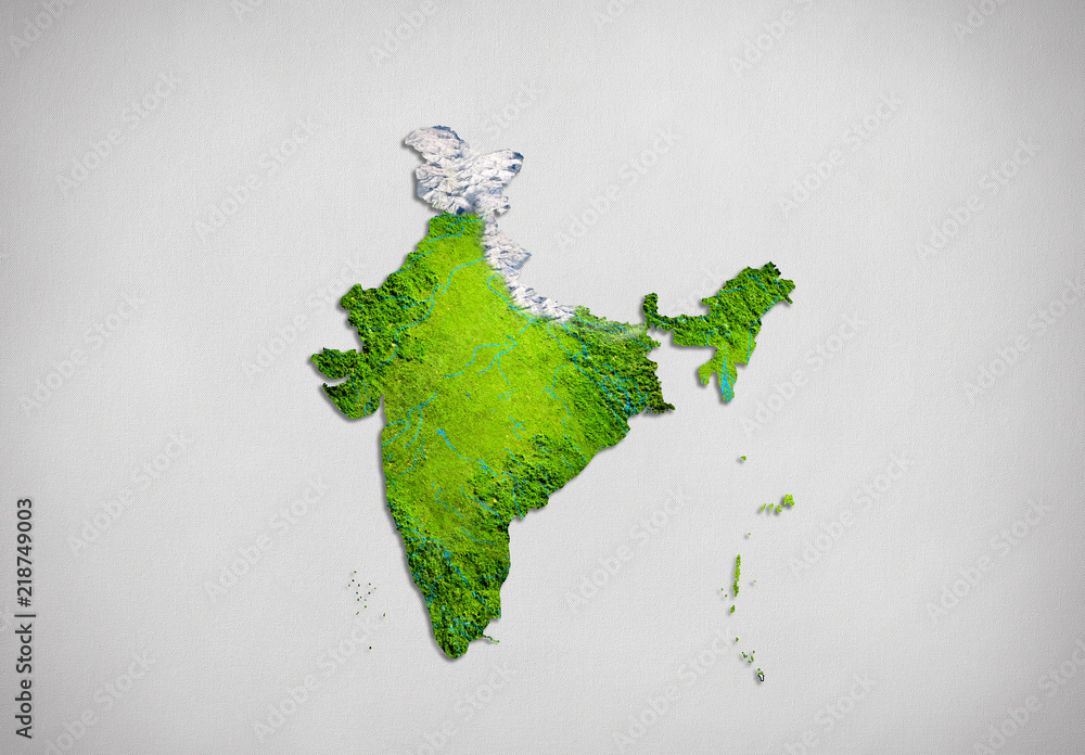 INDIA MAP Stock Illustration | Adobe Stock