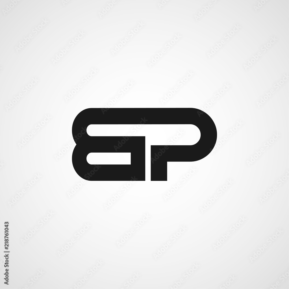 Initial Letter BP Logo Template Design Stock Vector | Adobe Stock