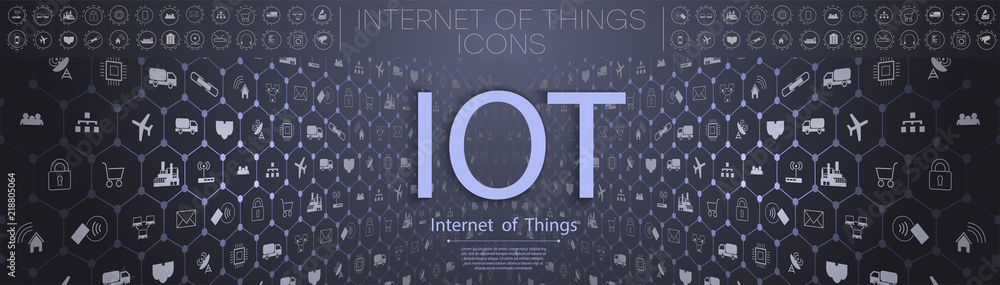 Internet of things (IoT) and networking concept for connected devices ...