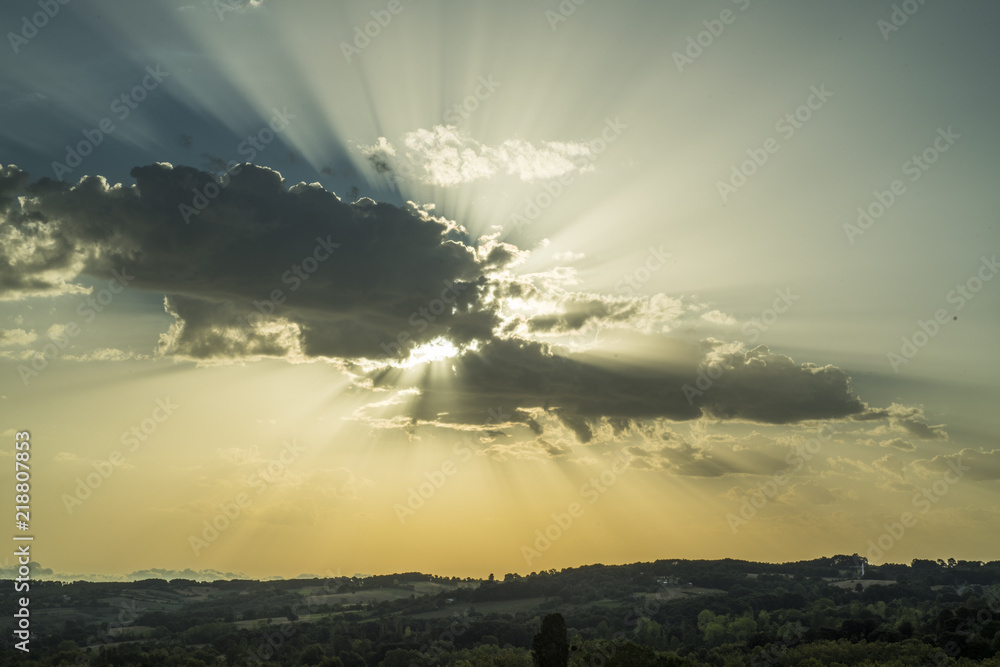 Morning Sky With Sun