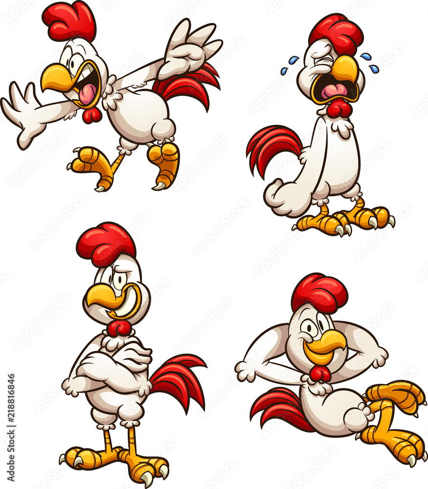 Animated Rooster Clip Art