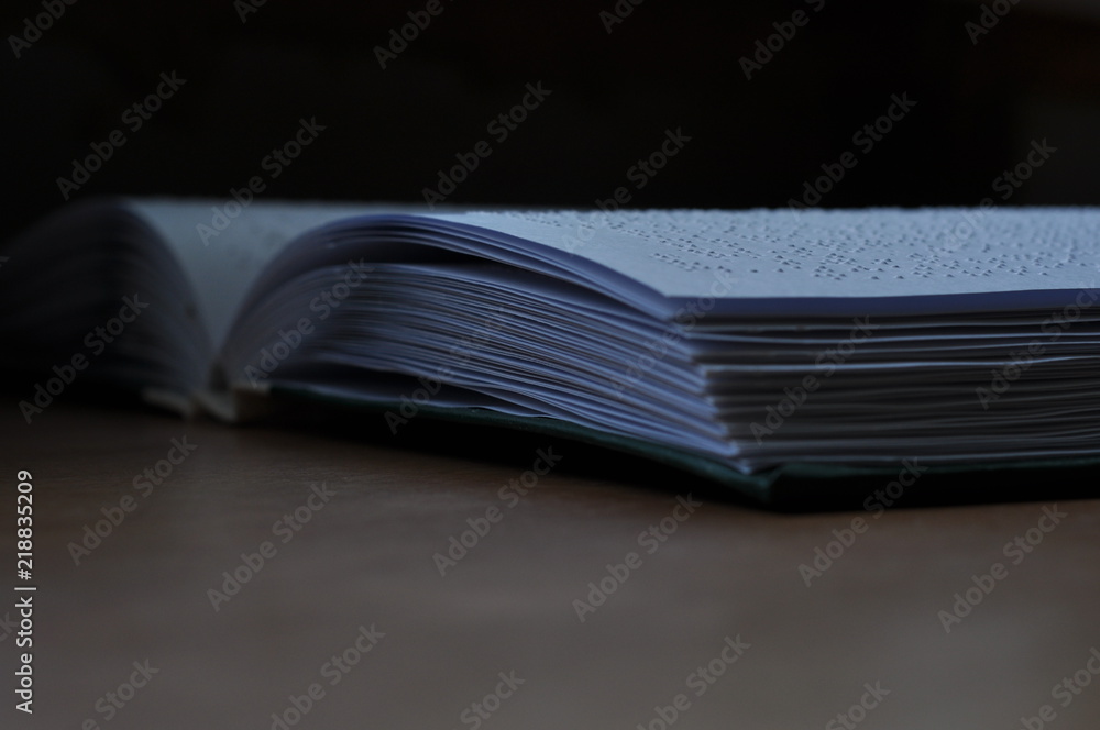 Braille book, Braille page, Braille study, Braille knowledge Stock ...