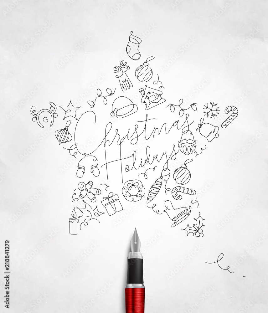 How To Draw Christmas Tree Star