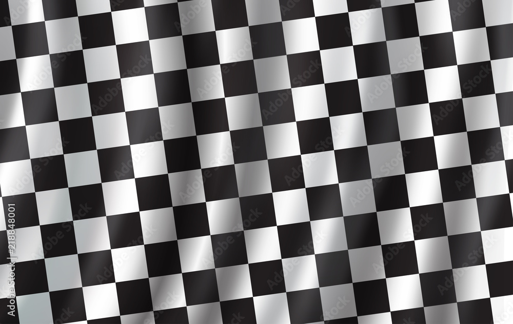 Vector checkered flag pattern background Stock Vector | Adobe Stock