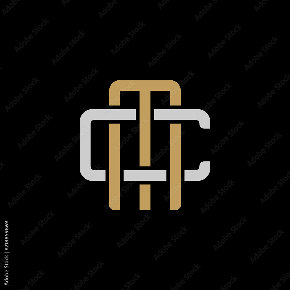 Initial letter C and M, CM, MC, overlapping interlock logo, monogram ...