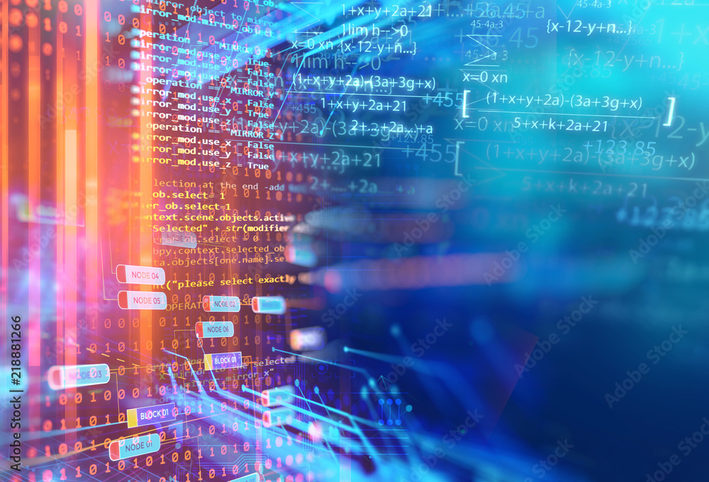 science formula and math equation abstract background Stock ...