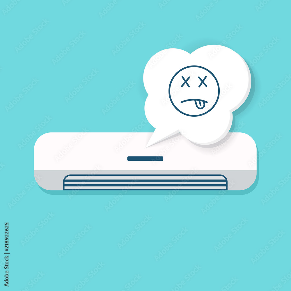 Air Conditioner Broken icon Stock Vector | Adobe Stock